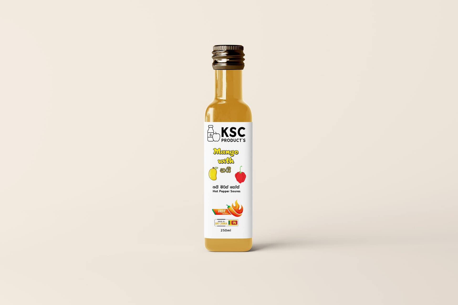 hot pepper sauce with mango 250ml - KSC Products